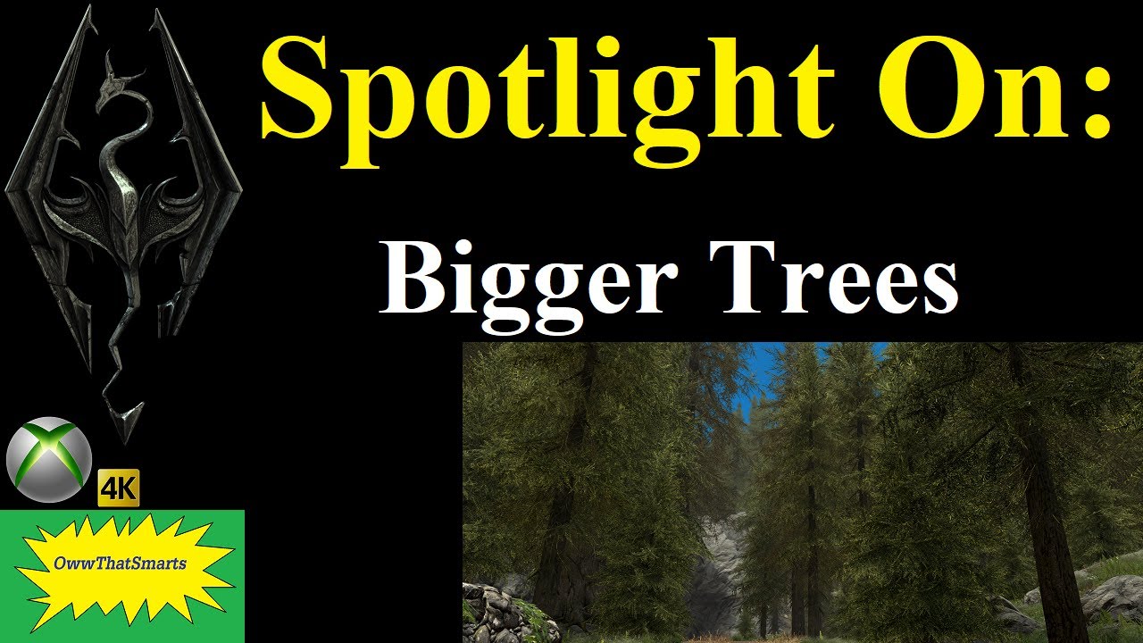 Skyrim (mods) - Spotlight On: Bigger Trees - YouTube