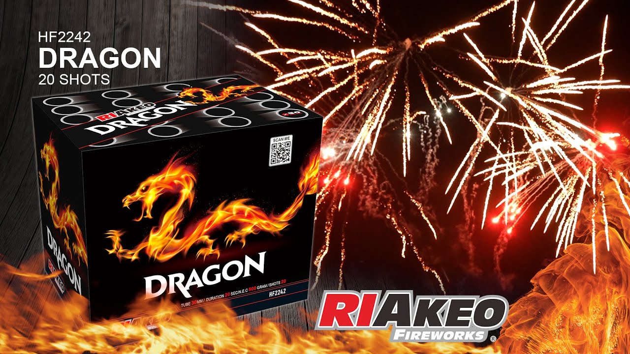 DRAGON HF2242 30mm | RIAKEO FIREWORKS - YouTube