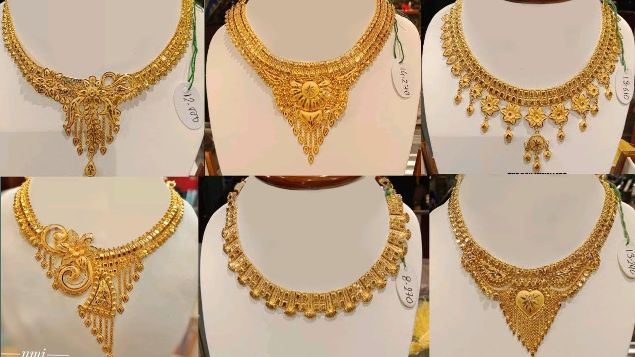 Latest Gold Necklace Designs | Bridal Necklaces | Jewellery Design 2023 ...