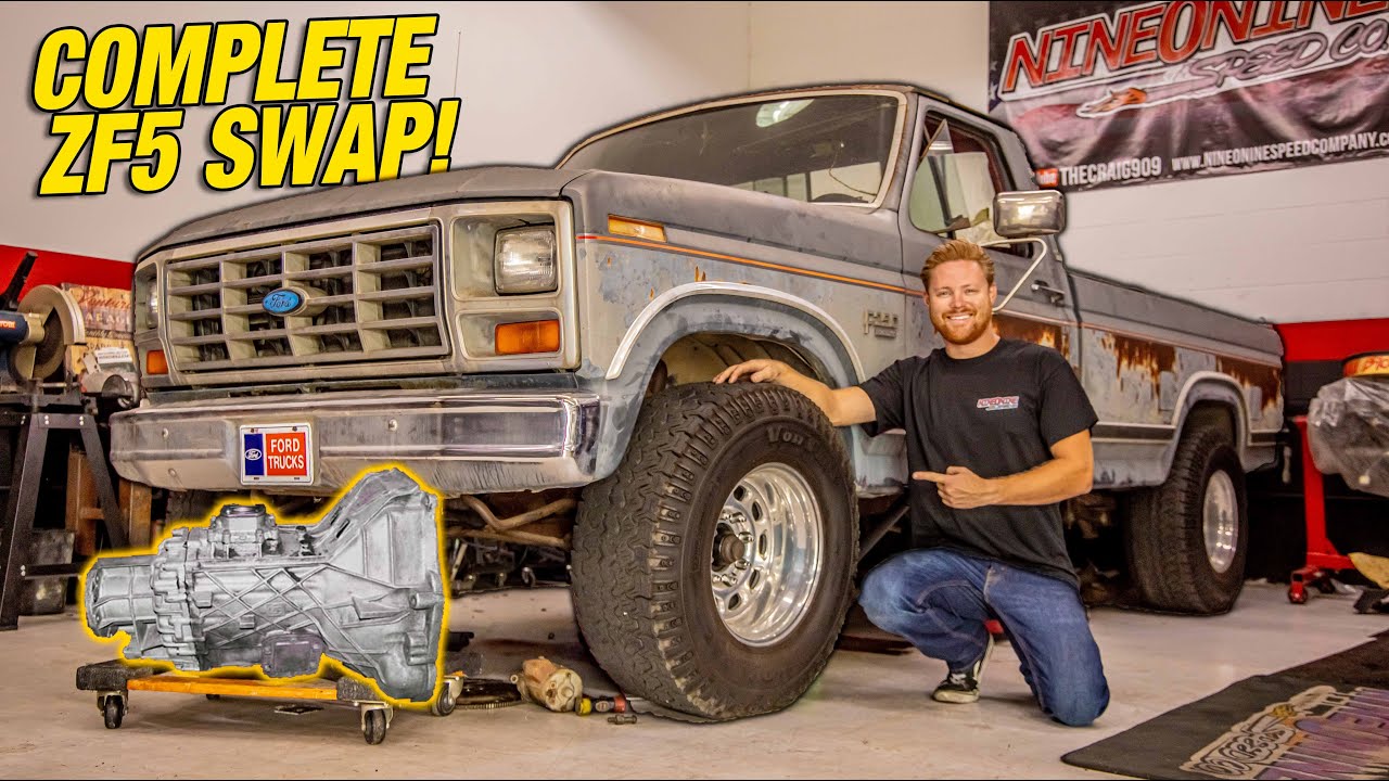 FORGOTTEN 1986 Ford F250 Get's a MANUAL ZF5 SWAP! - YouTube