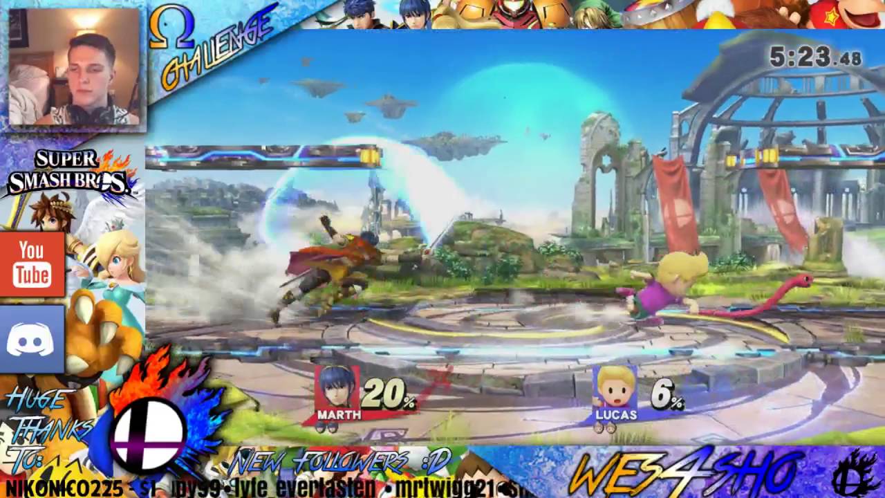 Marth OWNAGE!! | Marth Gameplay vs. [Mii Brawler/Lucas] | Super Smash ...