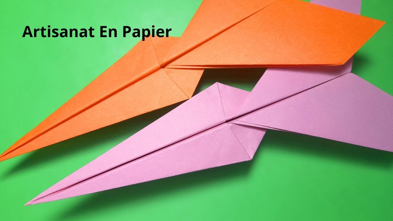 Comment Faire un Avion en Papier Simple - Artisanat En Papier - YouTube