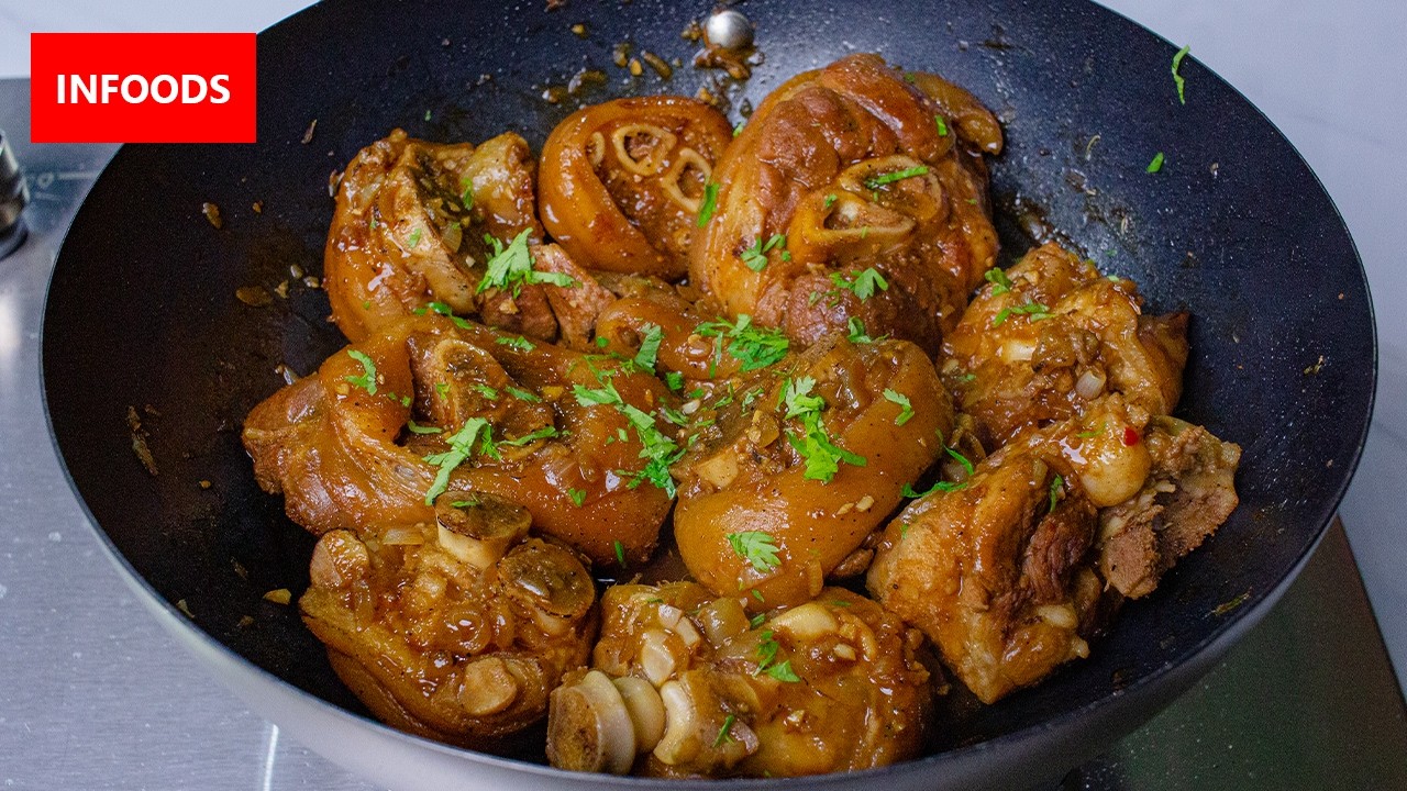 Pig Trotters Recipe | How to Make Pig Trotters | Infoods - YouTube