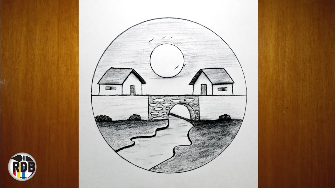 DRAW a Circle Picture in 5 EASY Steps! - YouTube