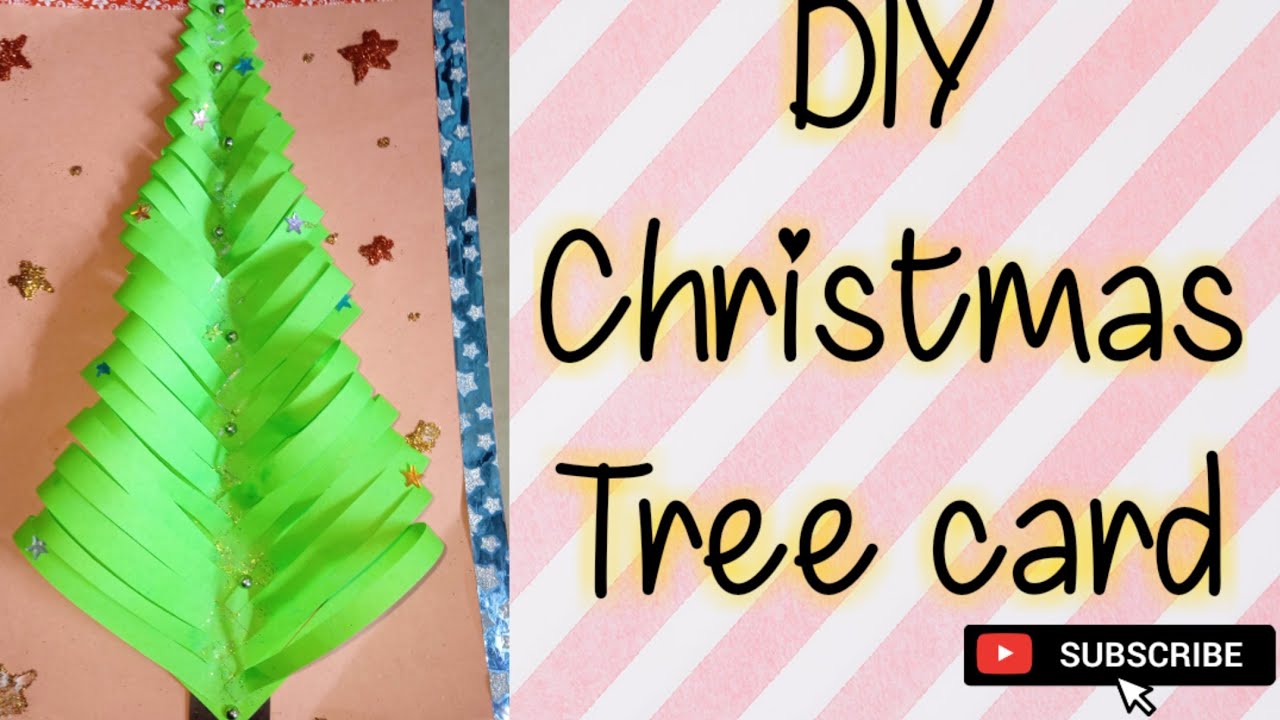 DIY Christmas Tree card | How to make Christmas tree card | Easy X-Mas ...
