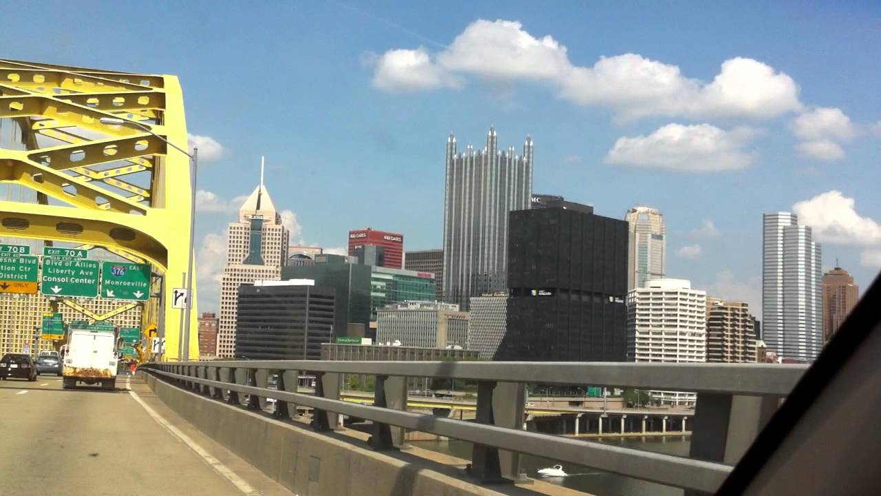Downtown Pittsburgh Driving through the Ft. Pitt Tunnel - YouTube