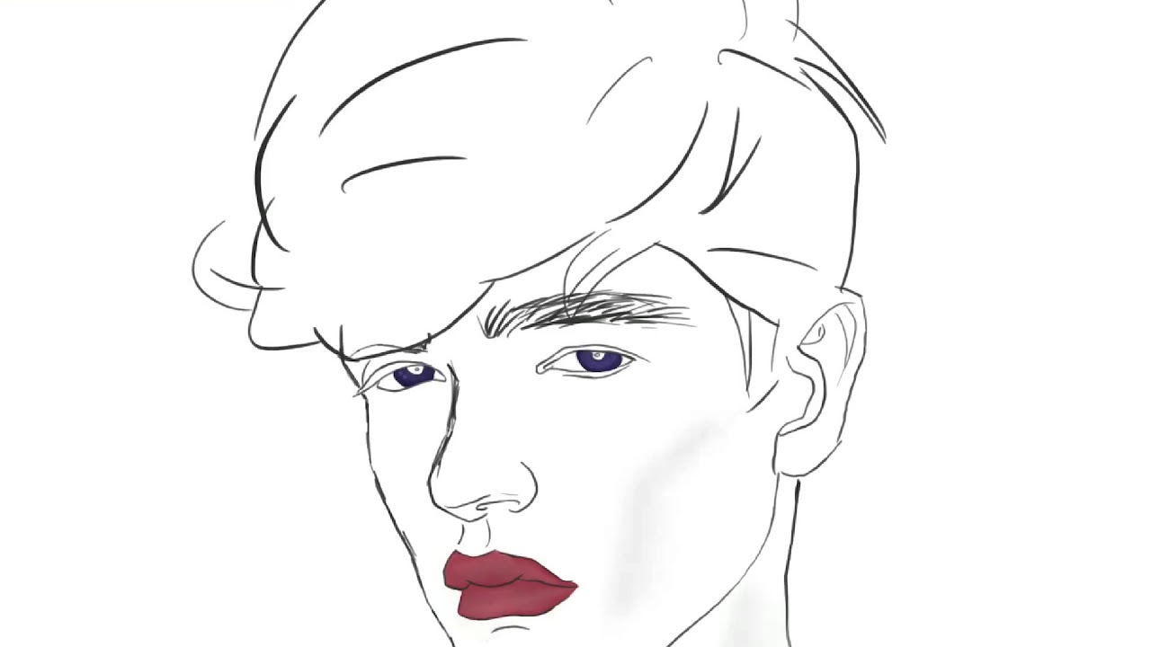 Procreate Boy-drawing in Time-lapse - YouTube