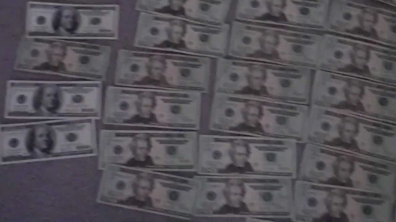Money 2000 Dollars Inside 20 s Outside 100 s YouTube