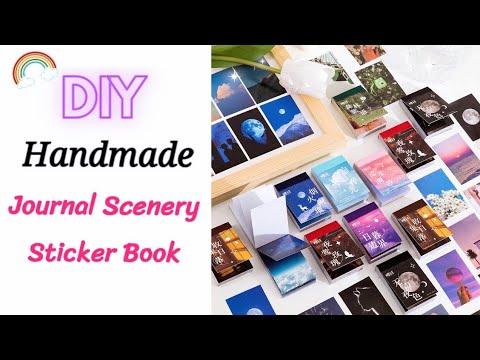 DIY Handmade Journal Scenery Sticker Book ️#diy#journal #scenery - YouTube