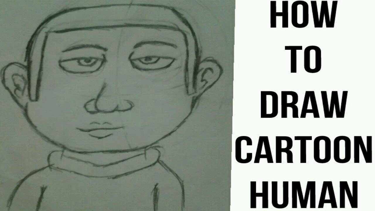 How To Draw Cartoon Human - YouTube