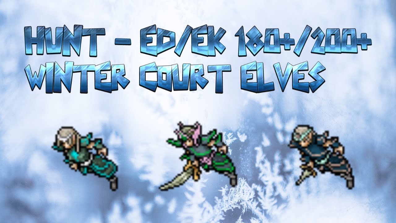 TIBIA - ¿Dónde cazar?: DUO EK/ED 200+/180+ - WINTER COURT ELVES - [HD ...