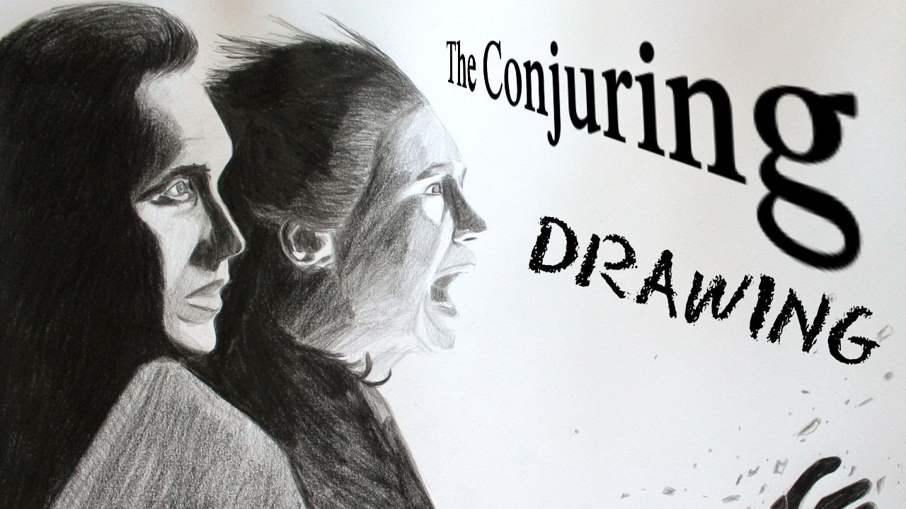 The Conjuring | black pencil drawing - YouTube
