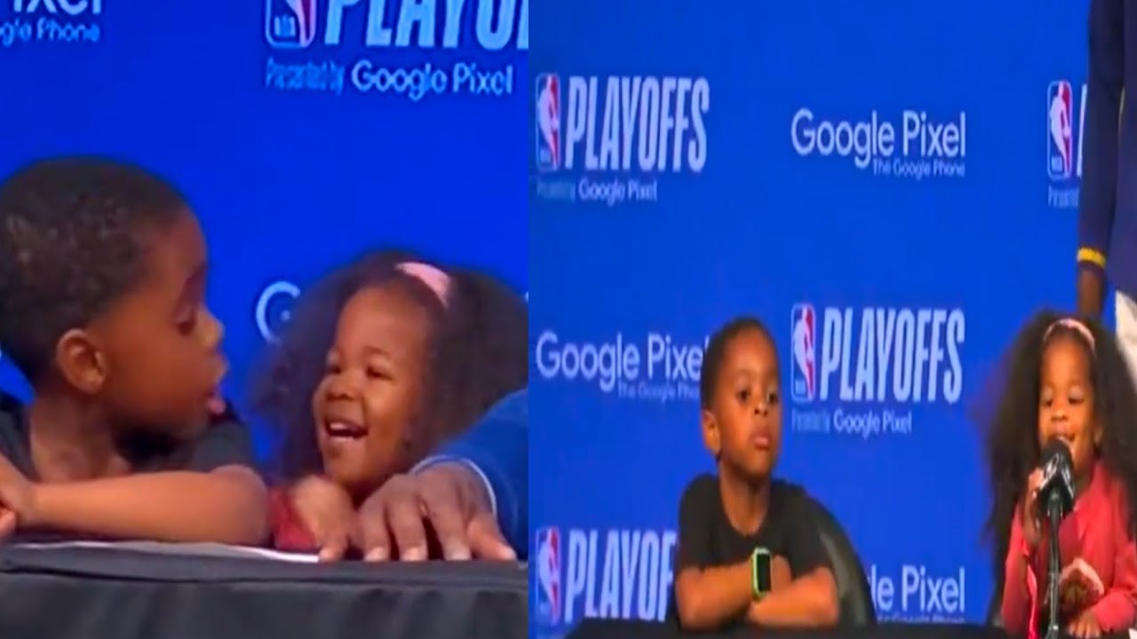 DRAYMOND GREEN KIDS STOLE THE SHOW ONCE AGAIN DURING THEIR DAD'S POST ...