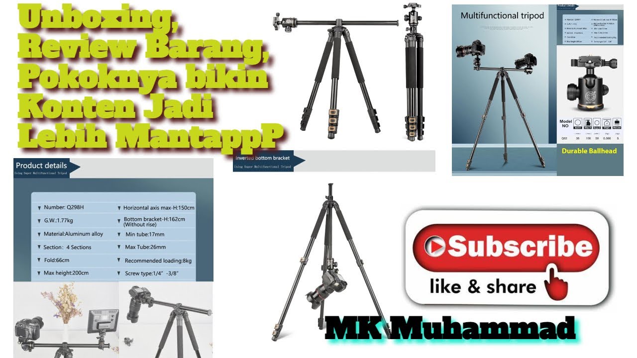 Tripod Flat Lay QZSD Q298 - YouTube