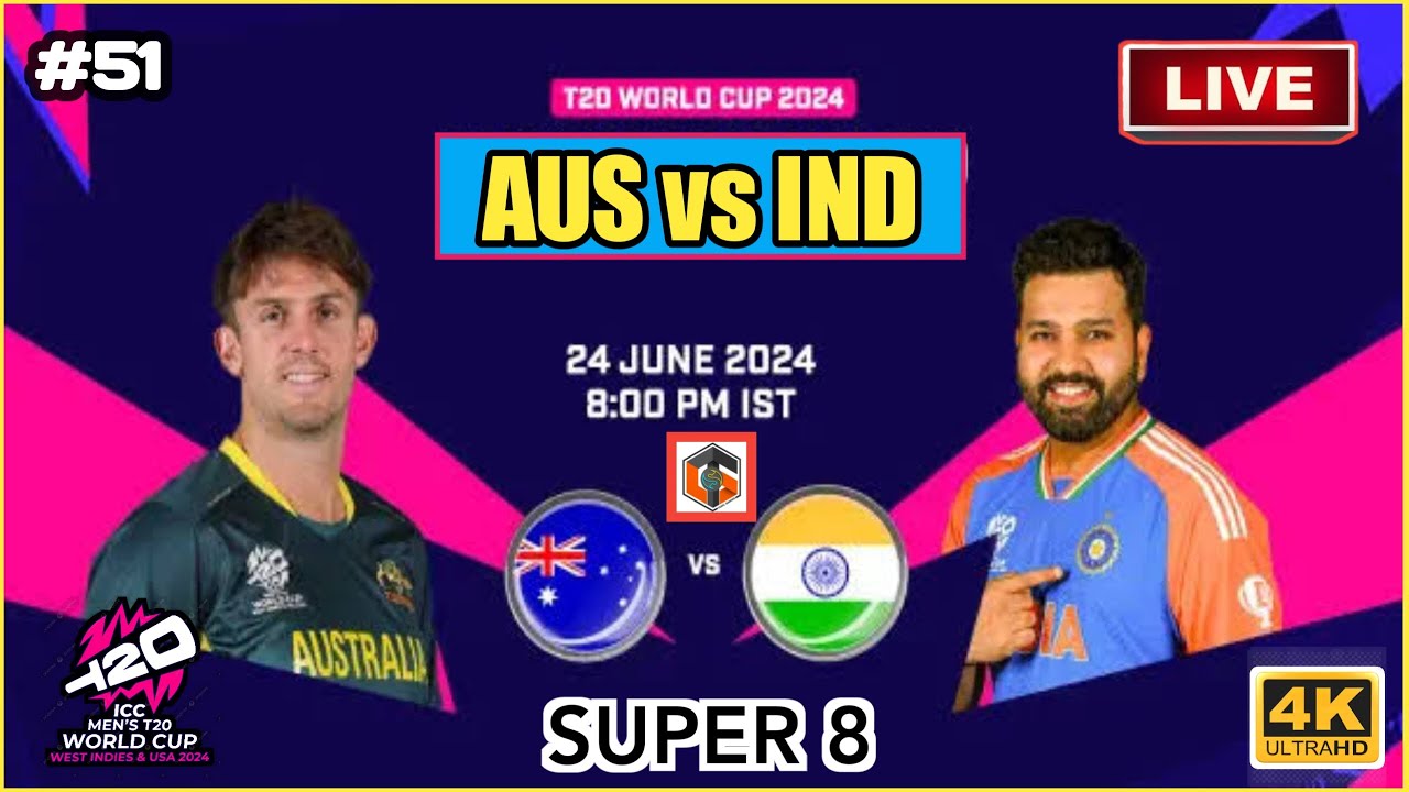 🔴Live - Australia vs India I AUS vs IND | Men's World Cup 2024 ...