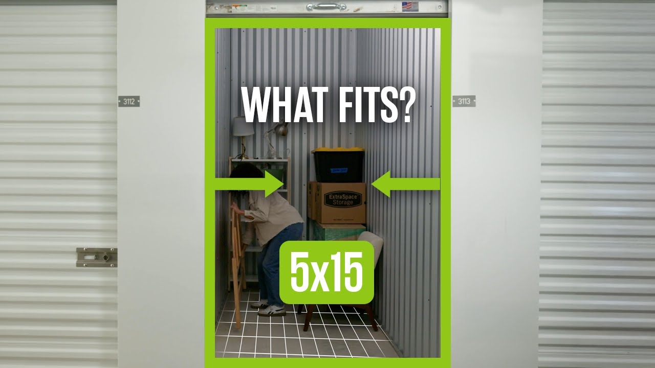 What Fits in a 5x15 Storage Unit? | Complete Size Guide - YouTube