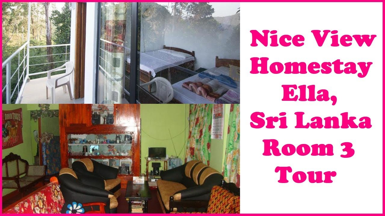 Nice View Homestay Ella Sri Lanka Room 3 Tour - YouTube