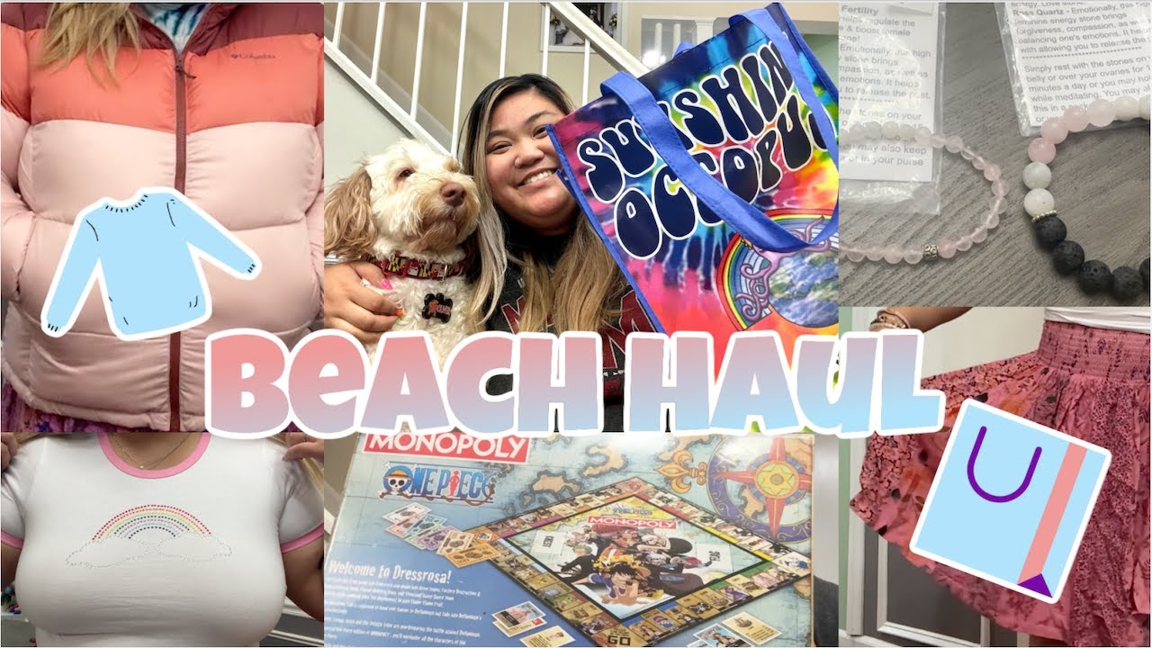 BEACH HAUL🛍️try-on haul from beach boardwalk and outlets! - YouTube