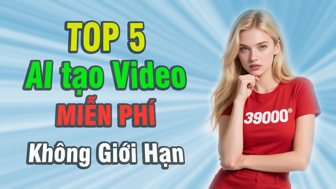 TOP 5 AI tạo Video MIỄN PHÍ & KHÔNG GIỚI HẠN #ai #videoai - YouTube