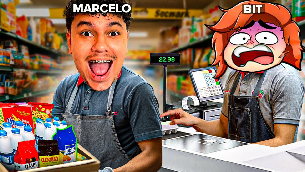 MARCELO e BIT abriram UM SUPERMERCADO!! (Supermarket Simulator) - YouTube