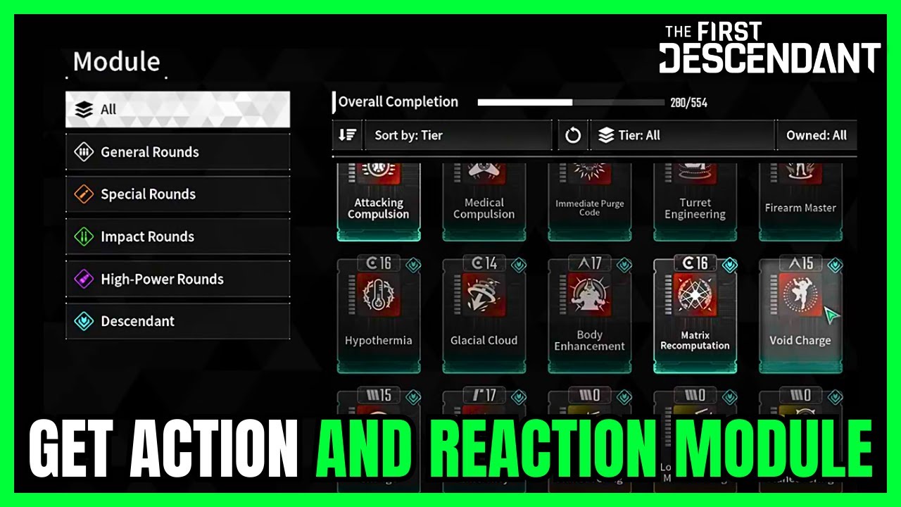 How To Get Action And Reaction Module The First Descendant (QUICK GUIDE ...