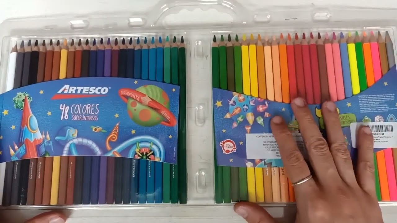 Unboxing lápices de colores ARTESCO - YouTube