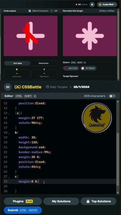 Css Battle Solution 100 Daily Target 28th Jan 24 Challenge By Cssbattle Youtube