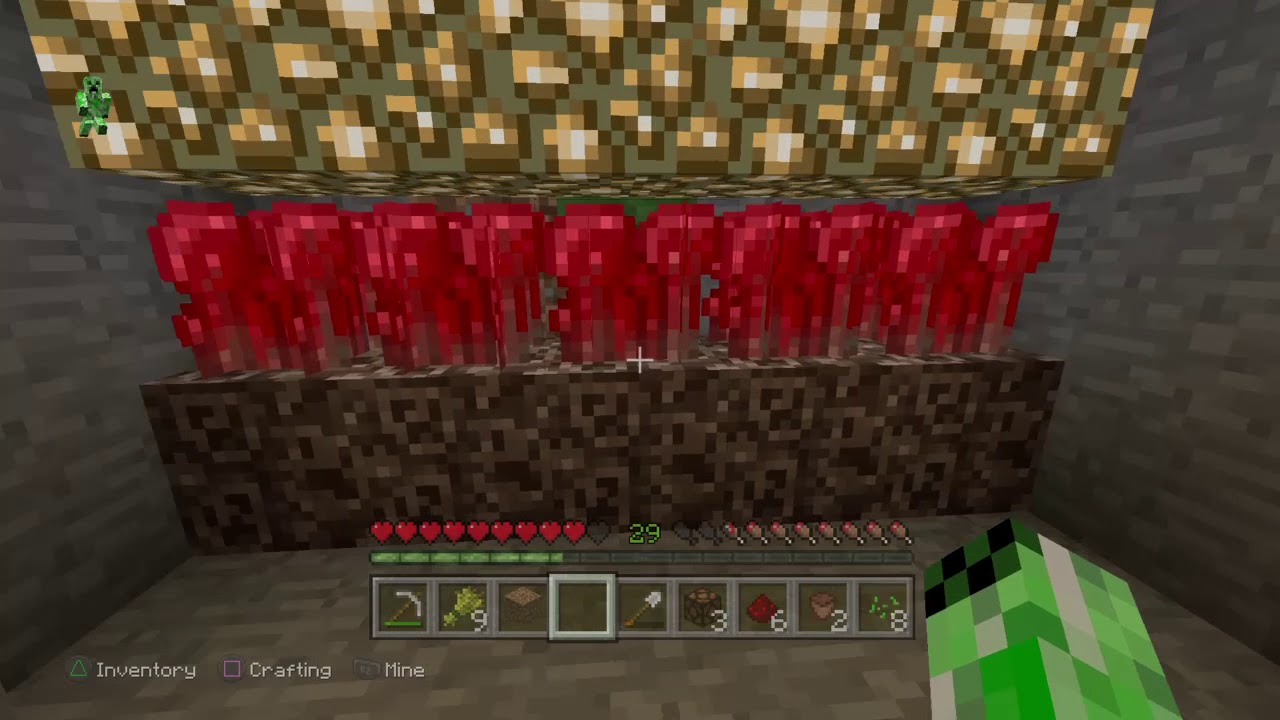 Minecraft Redstone Lights For UnderGround Room - YouTube
