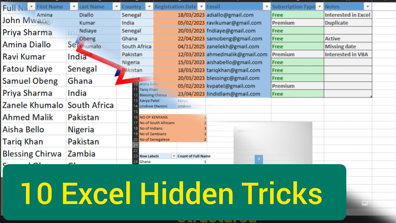 10 INSANE Excel Tricks You Are Not Using - Boost your Productivity ...