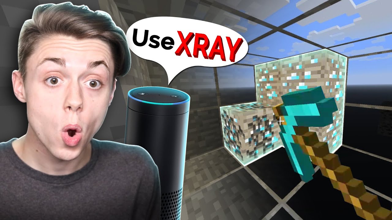 ALEXA Teaches me how to XRAY in Minecraft! - YouTube