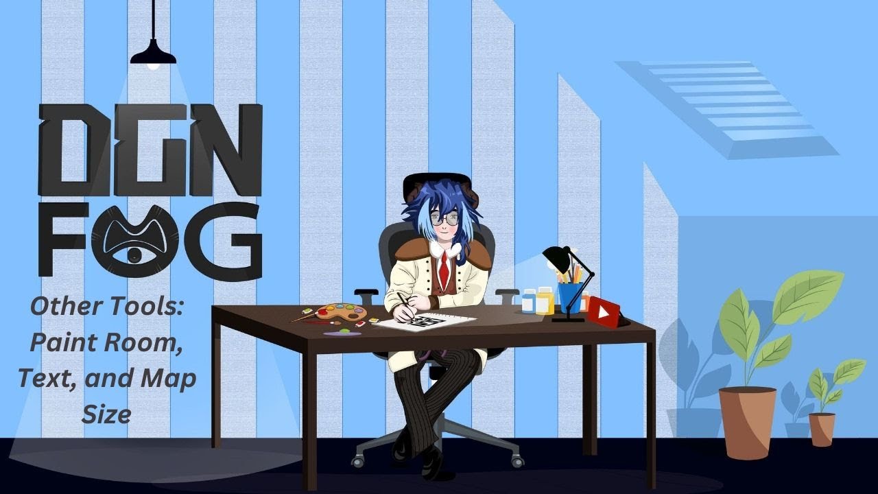 DungeonFog Tutorials: Other Tools-Paint Room, Text and Map Resize - YouTube