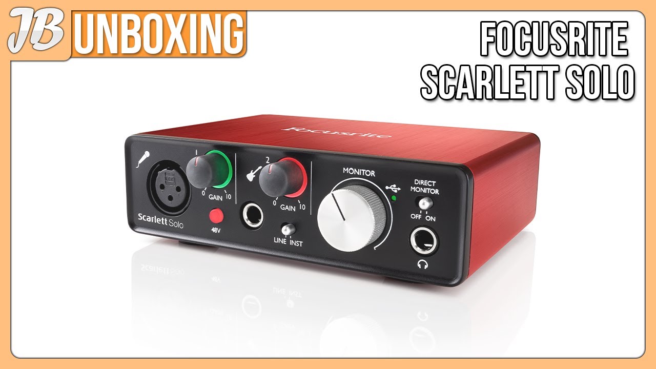 FOCUSRITE SCARLETT SOLO (2nd génération) | Unboxing - YouTube