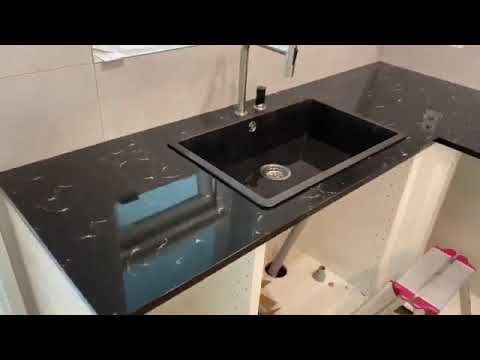 ĐÁ SOLID SURFACE LG - M703 AURORA MIDNIGHT - YouTube