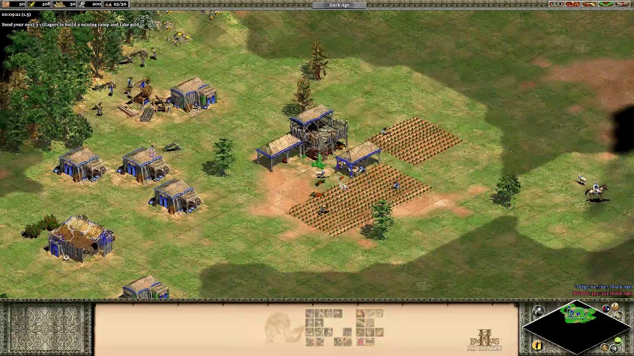 AoE 2 HD - Fast castle tutorial A+ grade - YouTube
