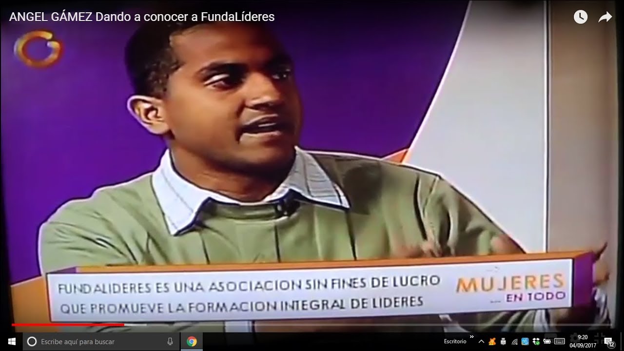 ANGEL GÁMEZ Dando a conocer a FundaLíderes - YouTube