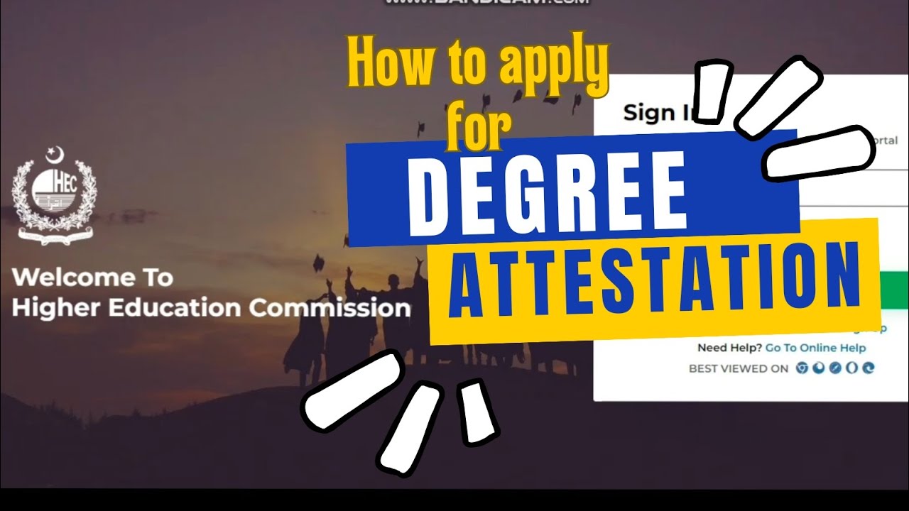 How to apply Degree attestation | HEC Pakistan | profile making and ...