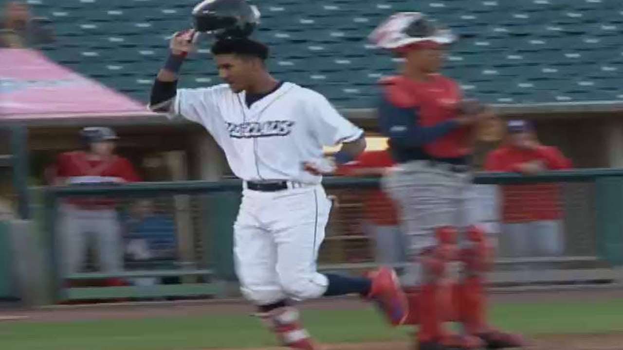 'Claws' Brito bashes two-run homer - YouTube