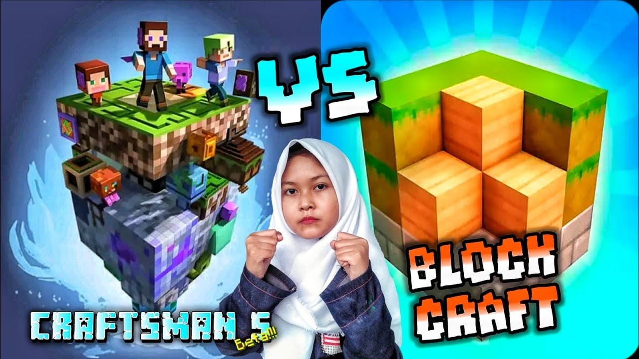 Craftsman 5 VS Block Craft 3D Building Game Perbandingan | Tiara ...