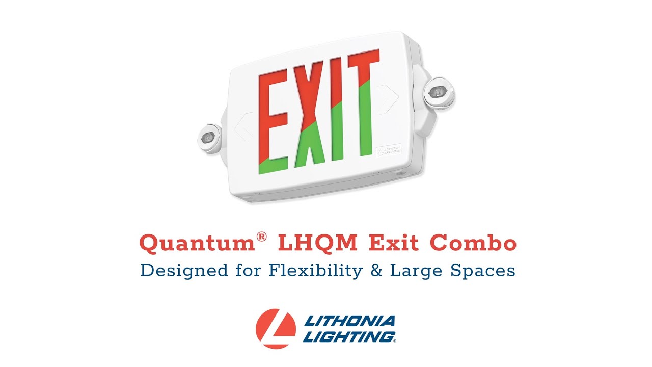 Lithonia Lighting® Quantum® LHQM Exit Combo Feature Benefit Video - YouTube