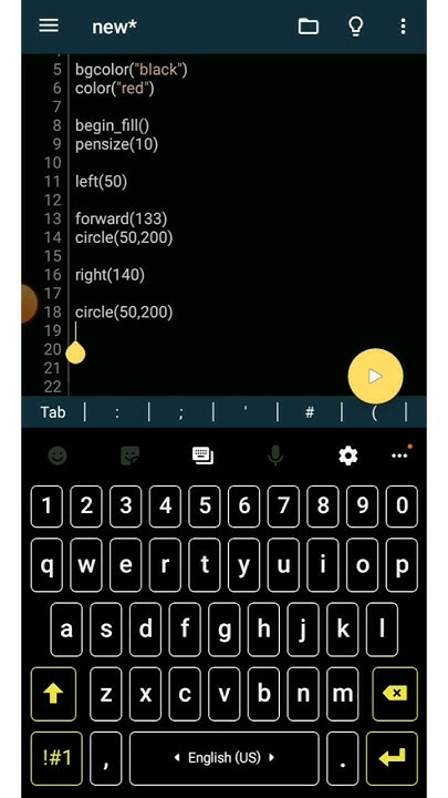 python turtle project python 3 mobile coding #coding #python # ...