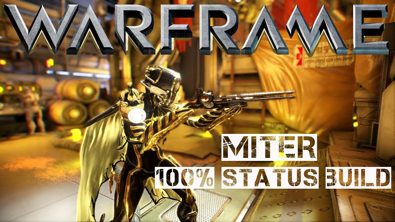 Warframe Miter 100% Status Riven Build - YouTube