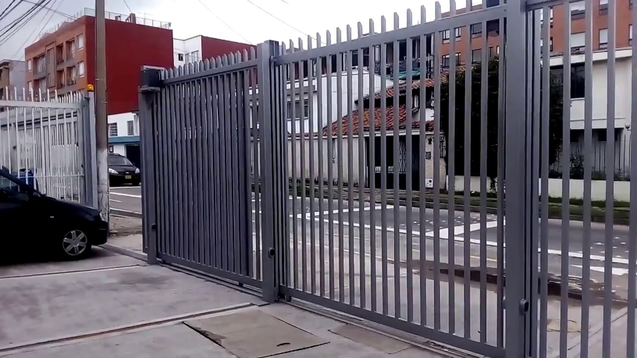 Puerta vehicular de corredera - YouTube