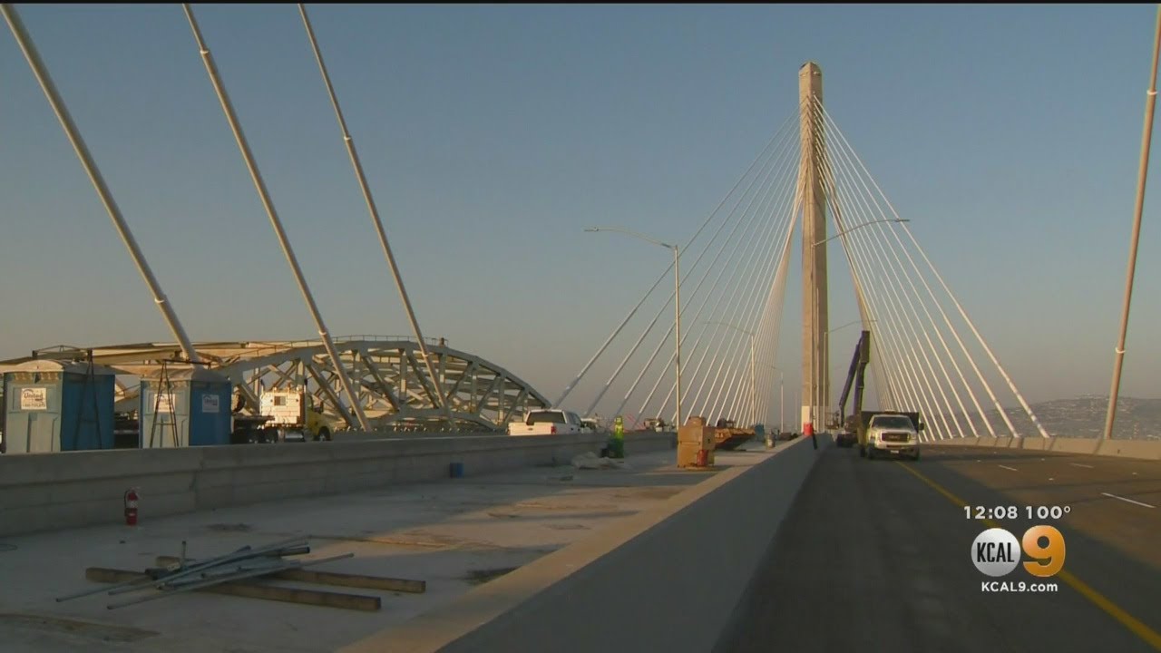 Long Beach Celebrates Opening Of New Bridge - YouTube