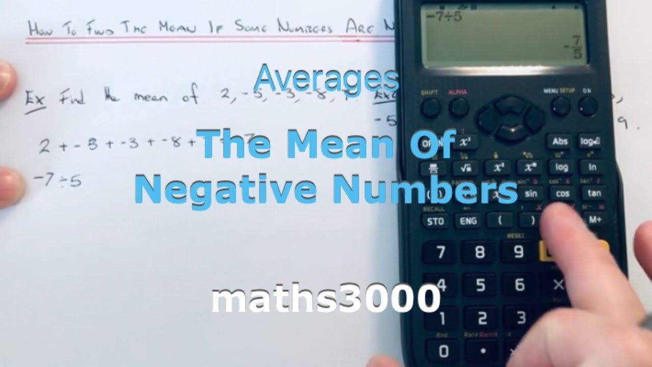 How To Find The Mean Of List Of Negative Numbers And Positive Numbers ...
