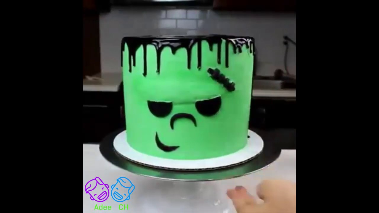 How to Make Frankenstein's Cake | DIY HALLOWEEN CAKE - YouTube