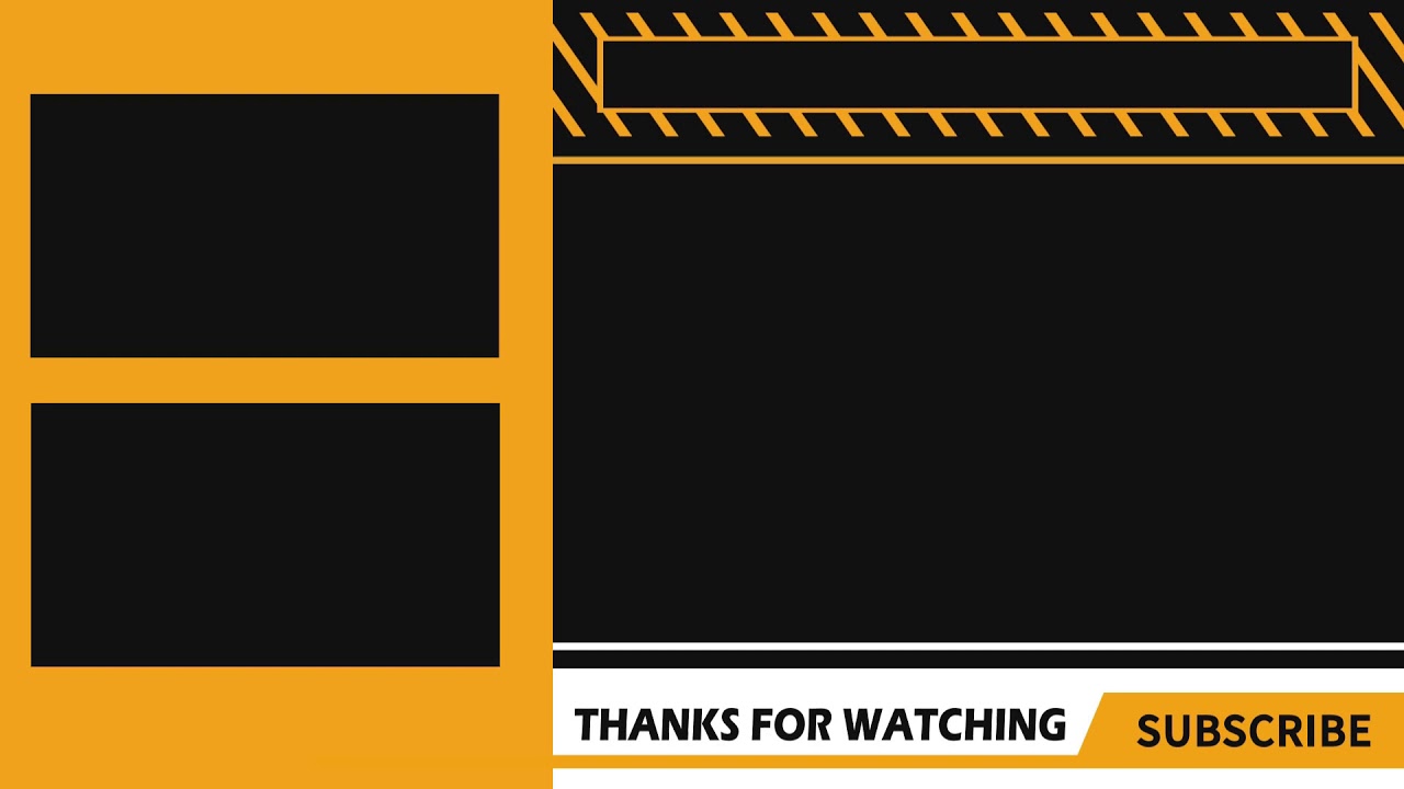 Yellow outro template #3 ( free to use ) - YouTube
