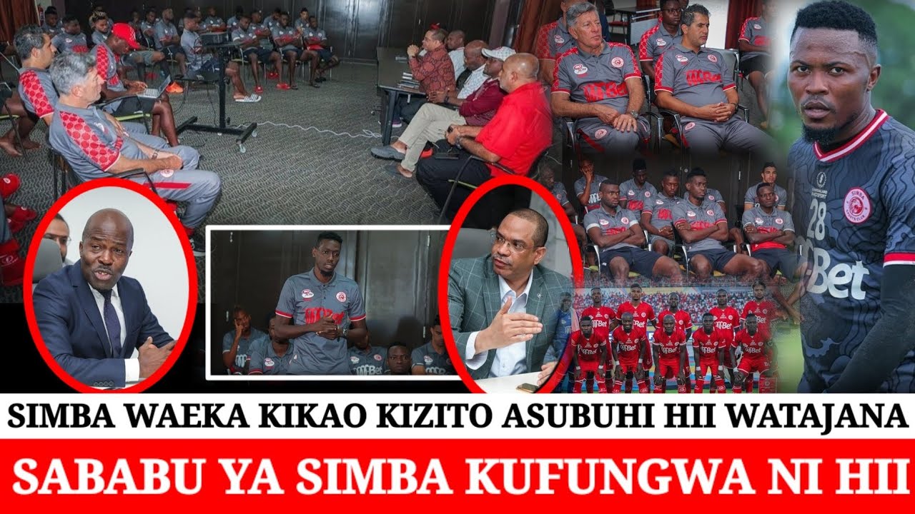 ASUBUHI HII SIMBA PANAWAKA MOTO TRY AGAIN WACHEZAJI WA SIMBA HAMJITUMI ...