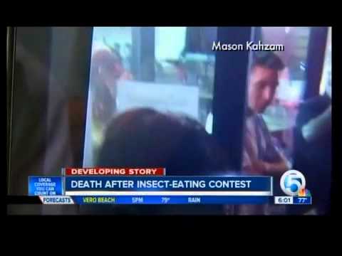 Man dies after a cockroach eating contest - YouTube