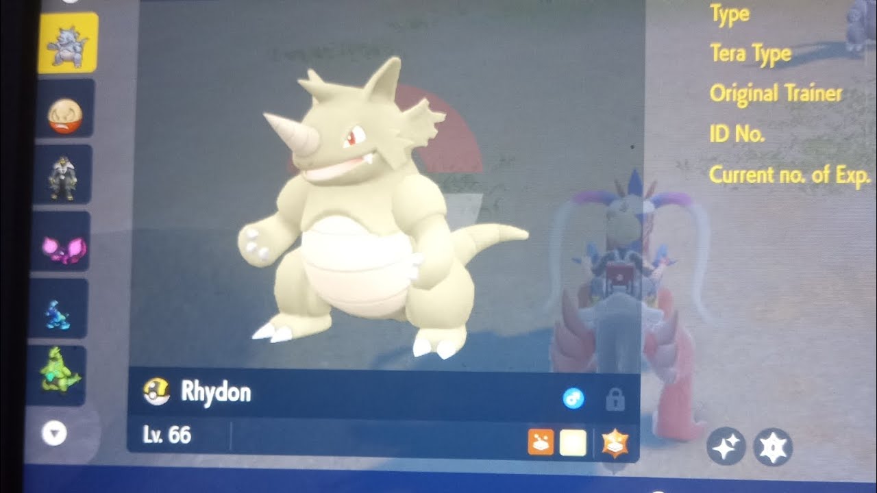 Shiny Rhydon in Pokemon Scarlet! - YouTube