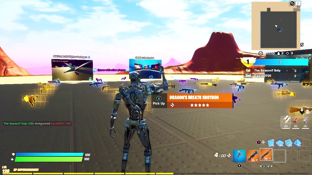 Fortnite - How is the T-800 Endoskeleton Arm reactive? - YouTube